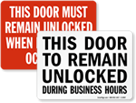 Remember Lock The Door Engraved Sign, SKU: SE-6507