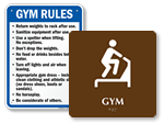Locker Room Signs - Men and Women Locker Room Signs