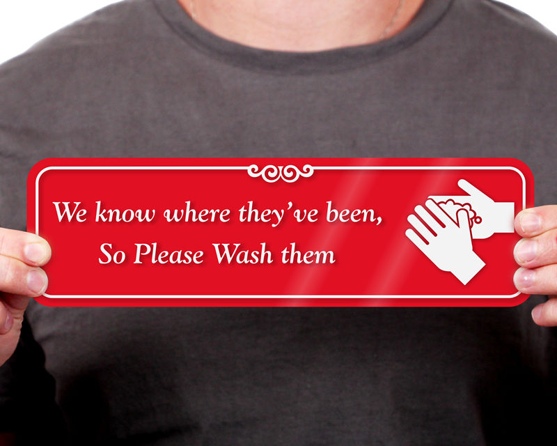 Bathroom Etiquette & Bathroom Hygiene Signs at Best Price