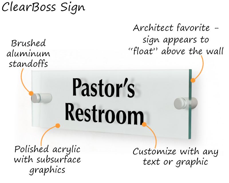 Custom Bathroom Signs | Designer Custom Bathroom Signs