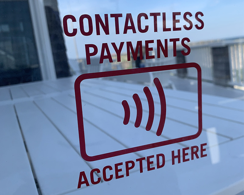 Payment Signs - Tent Signs for Your Counter or Desktop