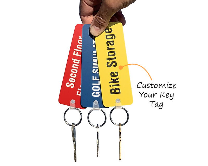 Room Key Tags - Room Number Key Chains