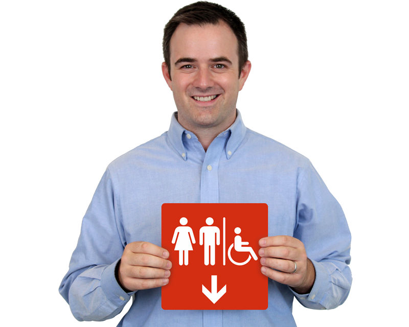 Directional Bathroom Signs | Directional Restroom Signs