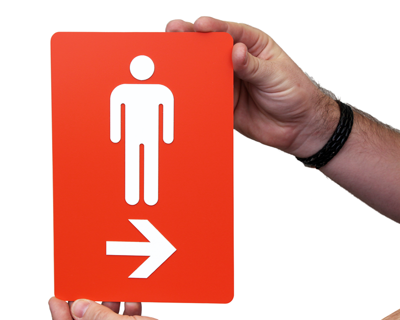 Directional Bathroom Signs | Directional Restroom Signs