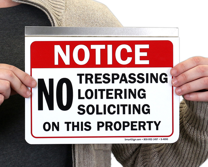 Restricted Area Door Signs