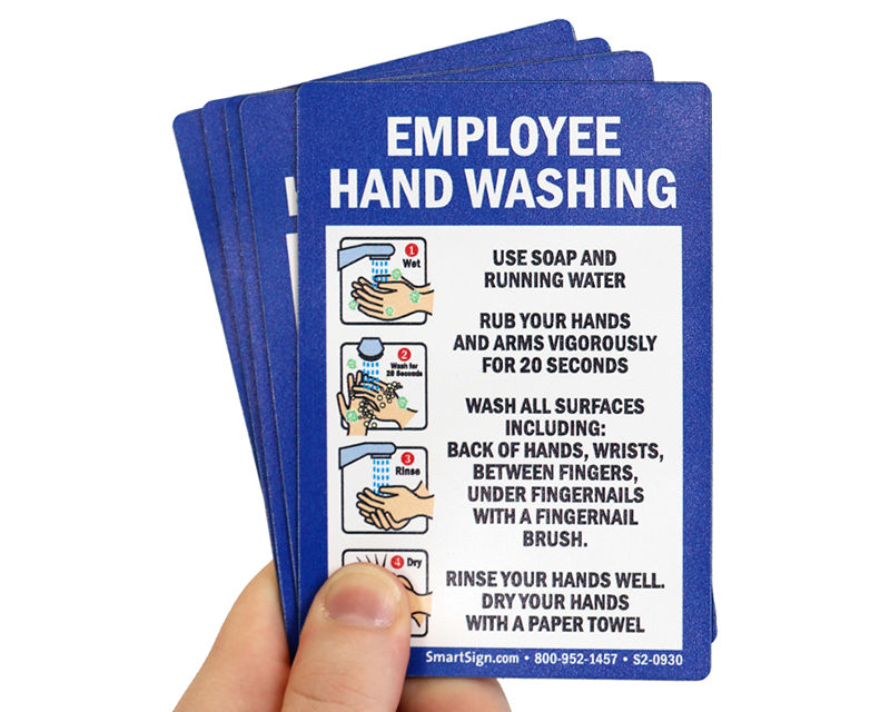 Employees Must Wash Hands Signs | Ready to Ship