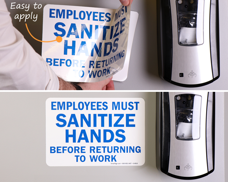 Hand Sanitizer Signs - 500+ Sanitizing Designs, Custom & Stock