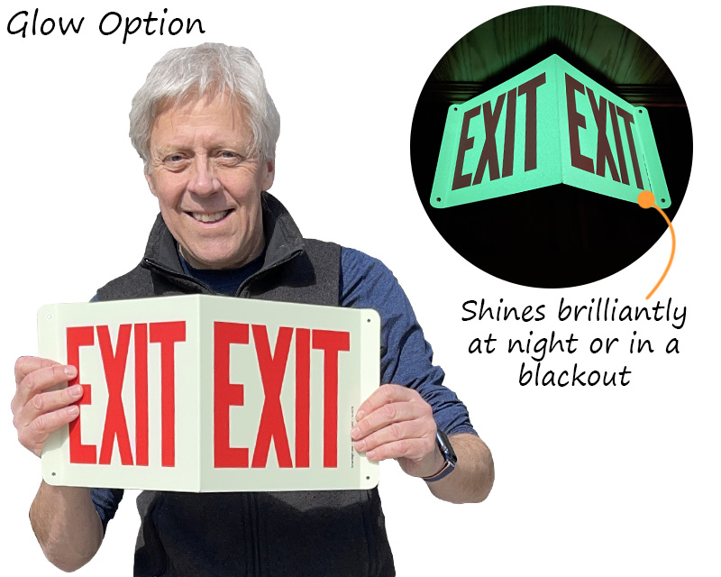 Drop Ceiling Exit Signs | Projecting Exit Signs