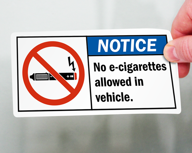 No E-Cigarette Signs | Electronic Cigarettes Prohibited Sign