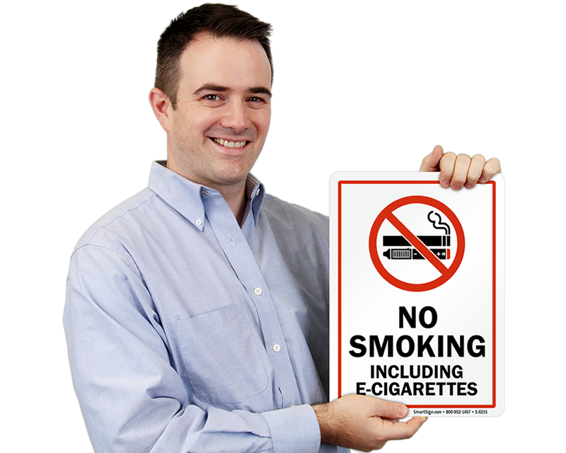 No E-Cigarette Signs | Electronic Cigarettes Prohibited Sign