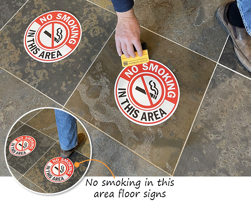 Do Not Smoke in this Area & No Smoking in this Area Signs