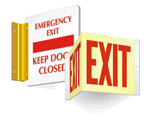 Drop Ceiling Exit Signs | Projecting Exit Signs