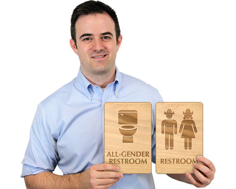 Wooden Restroom Signs | Wooden Bathroom Signs