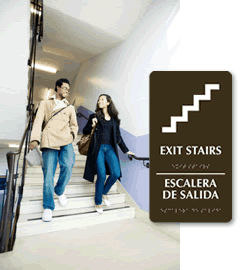 Bilingual Exit Signs - Salida Signs