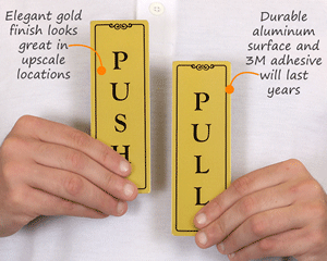 Gold Plate Door Signs – Feel The Elegance & High Quality