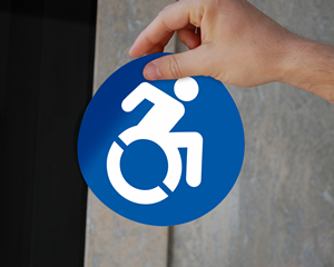 Handicap Access Labels | Accessibility Decals for Doors