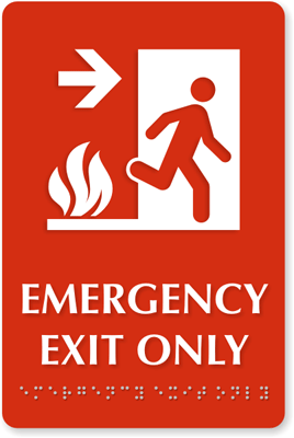 Emergency Exit Door Signs – Best Range of Alarm Will Sound Signs