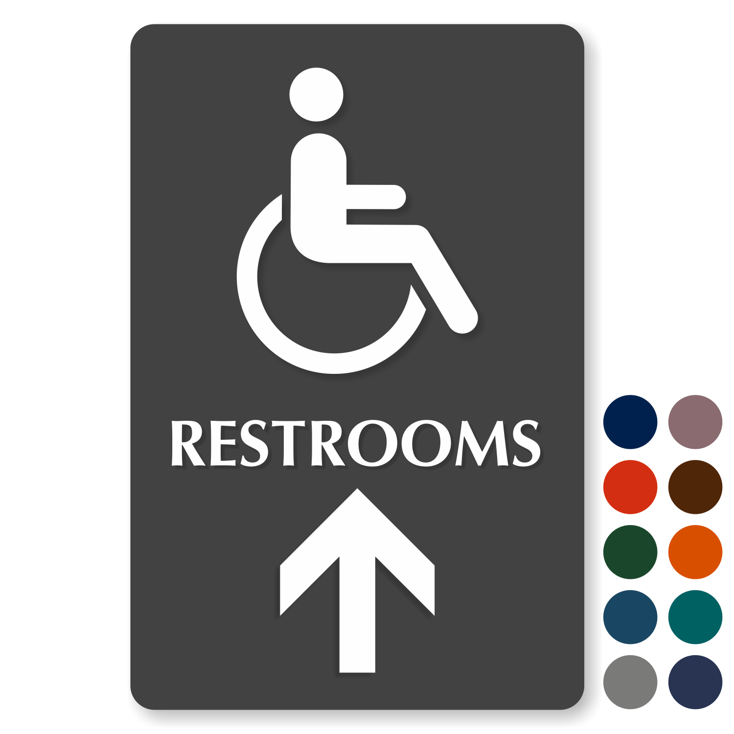 Directional Bathroom Signs | Directional Restroom Signs