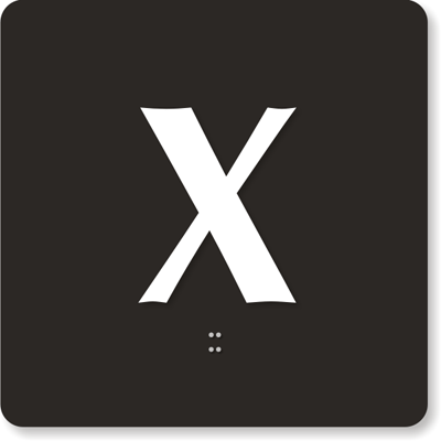 X Sign Symbol