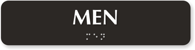 Mens Restroom Signs | Gentlemen Restroom Signs