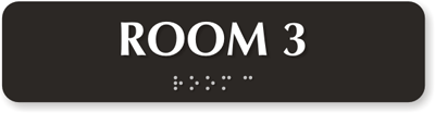 Braille Room Signs | Braille Room Number Signs