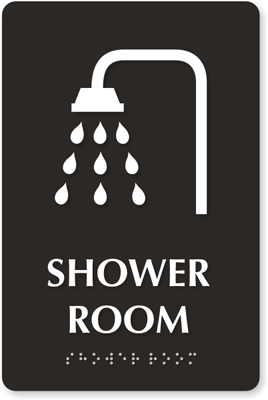 Shower Room Signs