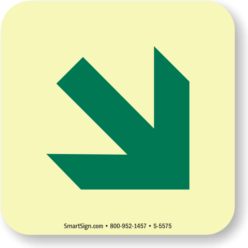 Entrance Arrow Signs | Directional Door Signs