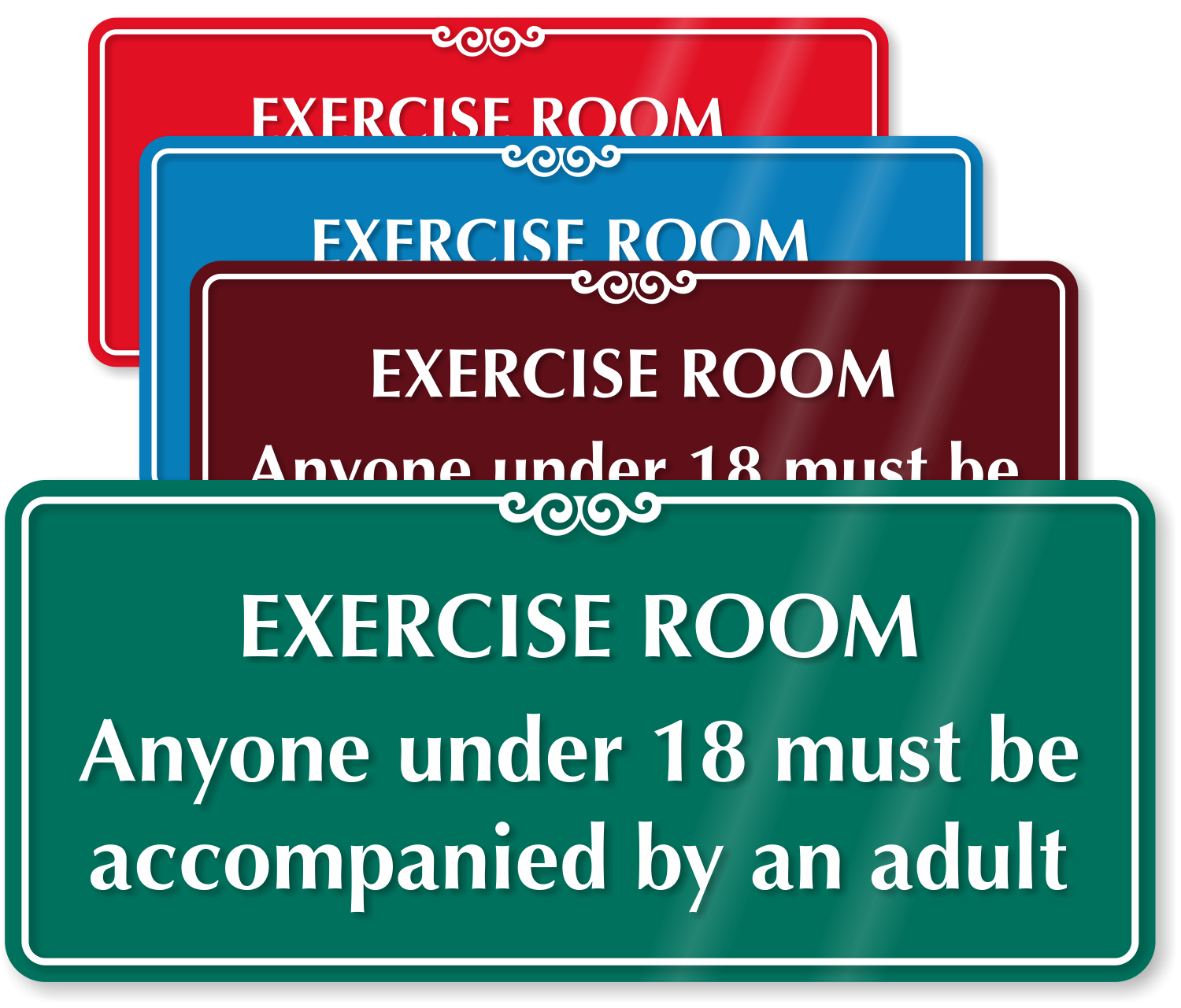 Gym & Fitness Room Signs | Health Club Signs at Best Price
