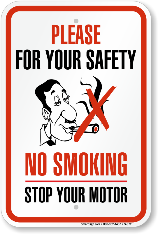 Funny No Smoking Signs | Humorous No Smoking Signs