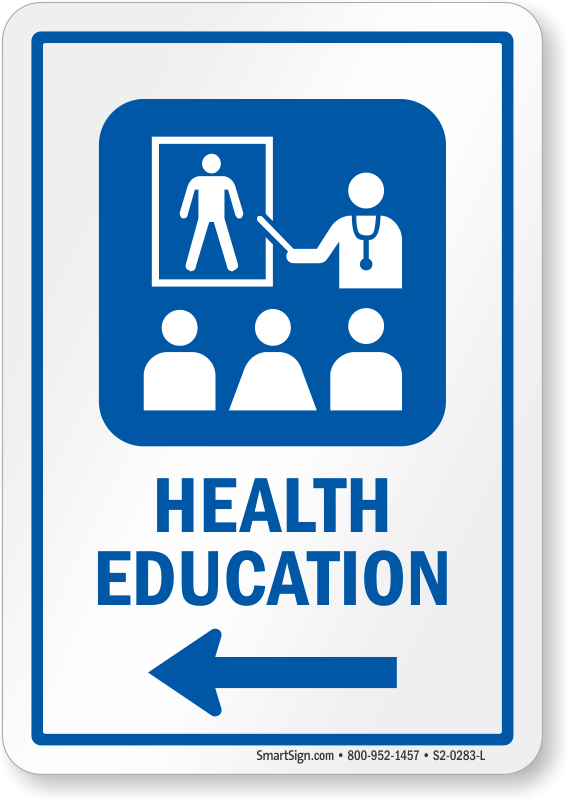Health Education Signs | Health Education Door Signs