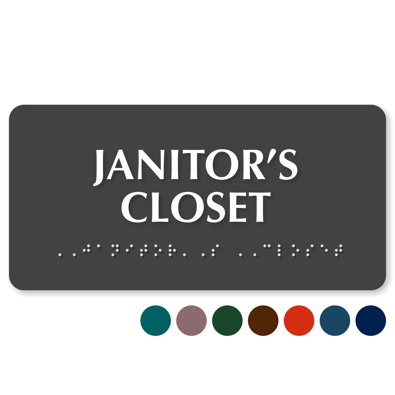 Janitorial & Custodial Room Signs