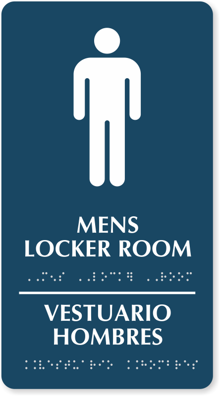 Locker Room Signs - Men and Women Locker Room Signs