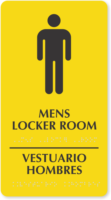 Locker Room Signs - Men and Women Locker Room Signs