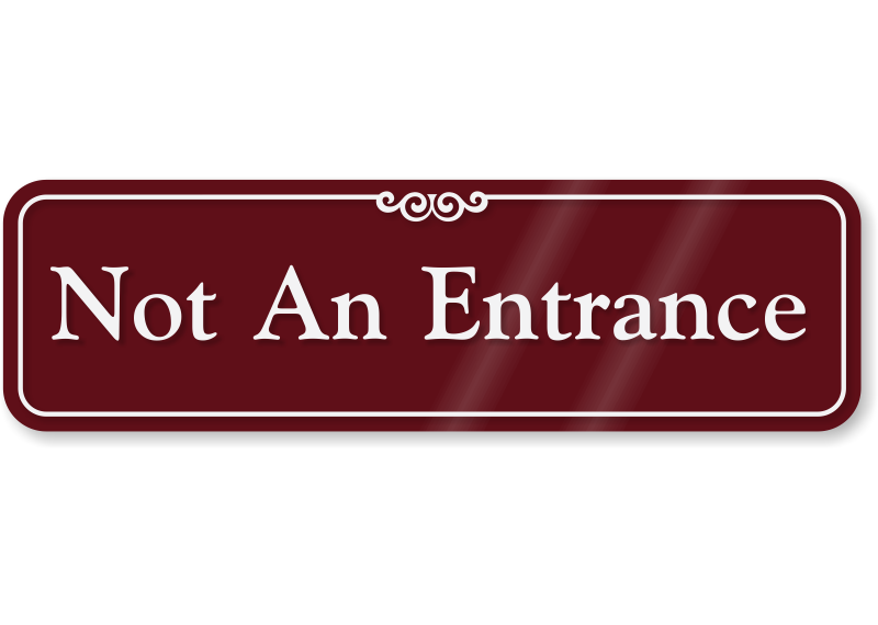 Office Victorian Not An Entrance Sign Home & Living etna.com.pe