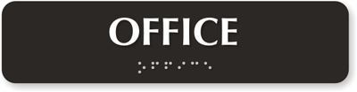 Office Tactile Touch Braille Engraved Sign Online, SKU - SE-2744