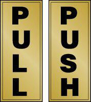 Push Pull Signs | Push Pull Door Signs and Labels
