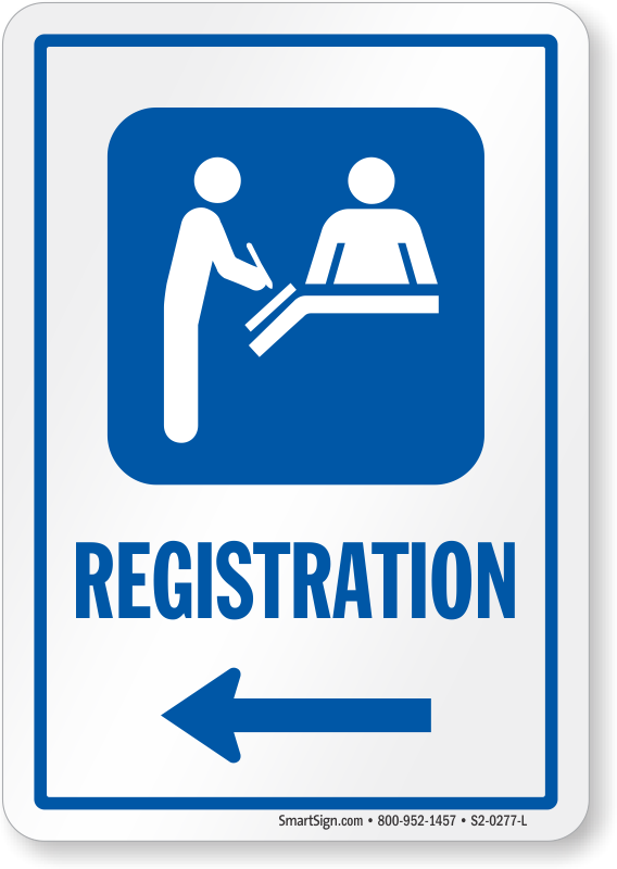 Registration Signs | Registration Door Signs