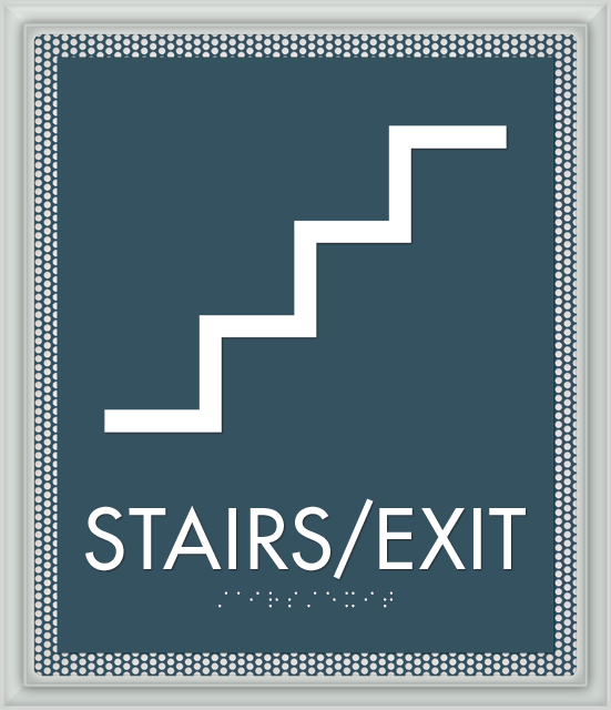 Braille Stairs Signs | Braille Exit Stair Signs