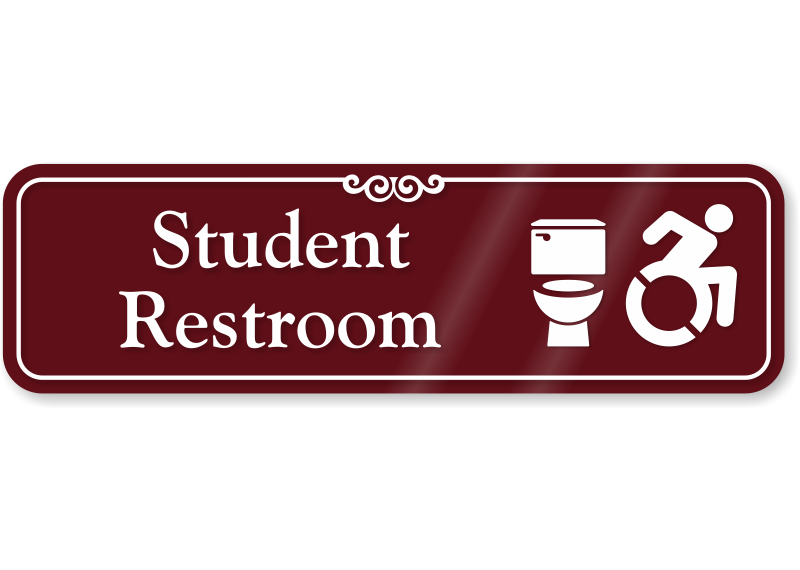 Restroom Sign Signs ByLITA Fancy Unisex Restroom Sign – All Quality