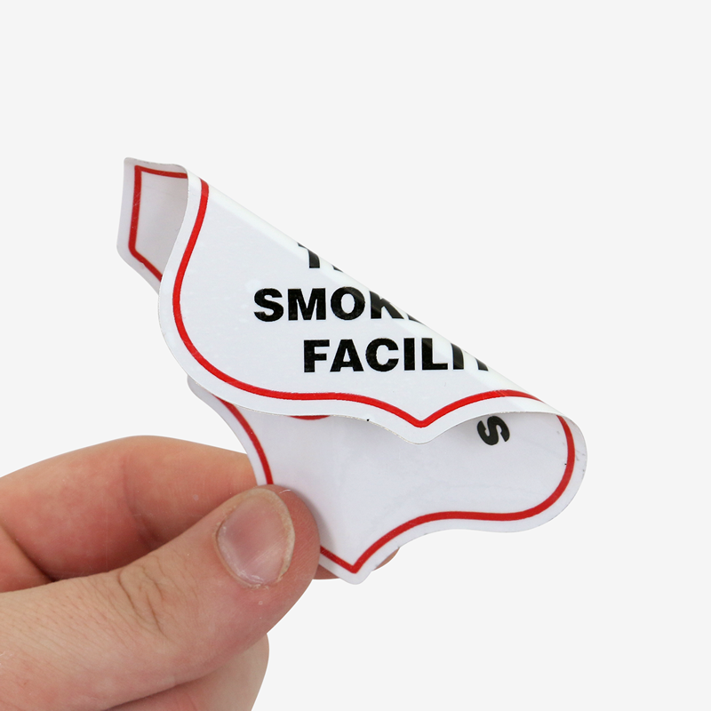 This Is a Smoke Free Facility Shield Label Set, SKU: LB-4161