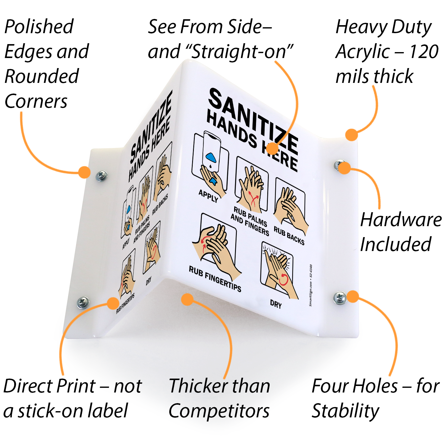 Hand Sanitizer Available Here Projecting Sign