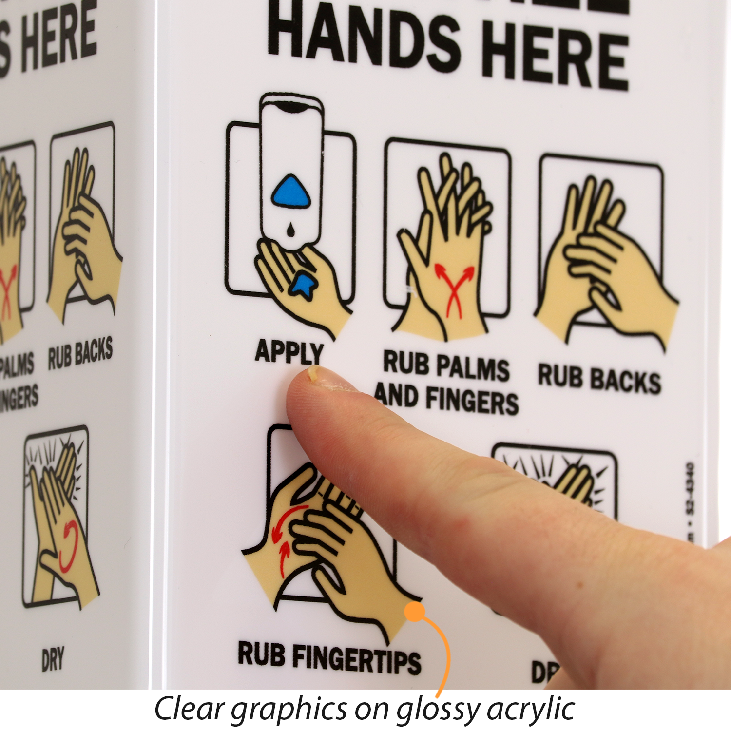 Hand Sanitizer Available Here Projecting Sign