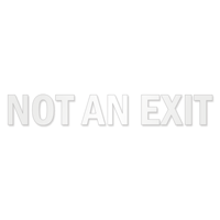 Die Cut No an Exit Glass Decal Labels, SKU: LB-1708