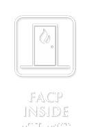 FACP Inside Sign with Braille, SKU: SB-0400