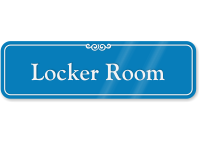 Locker Room Sign - Designer Door Sign, SKU: SE-5136