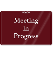 Do Not Disturb Interview In Progress Sign, 3 x 9 to 4 x 12 Inches, SKU ...