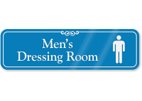 Men's Dressing Room ShowCase Wall Sign, SKU: SE-5399