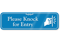 Please Knock For Entry Showcase Wall Sign | Ships Free, SKU: SE-6180