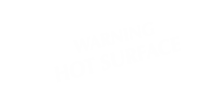 Warning Hot Surface Tabletop Tent Sign, SKU: SE-6136
