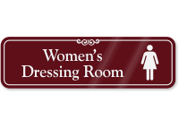 Women's Dressing Room ShowCase Wall Sign, SKU: SE-5397